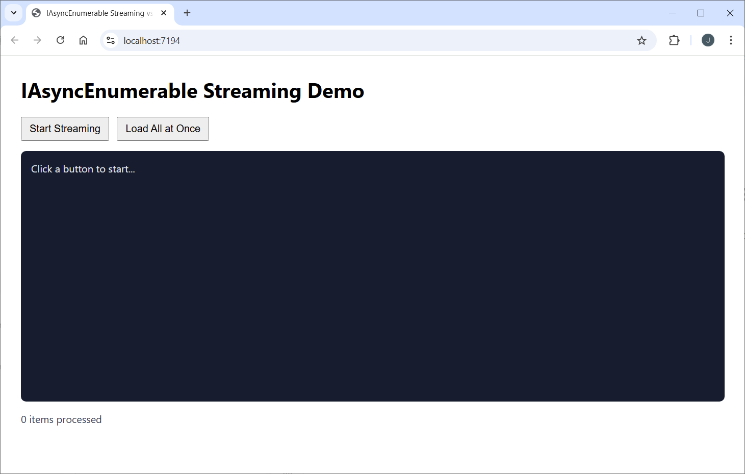 Streaming Massive Data with IAsyncEnumerable in C# - John Russell's Dev Blog