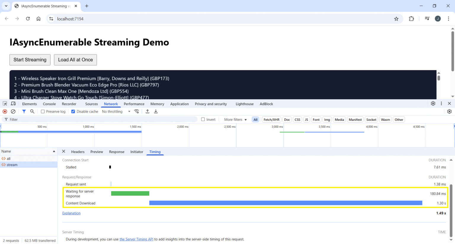 Streaming Massive Data with IAsyncEnumerable in C# - John Russell's Dev Blog